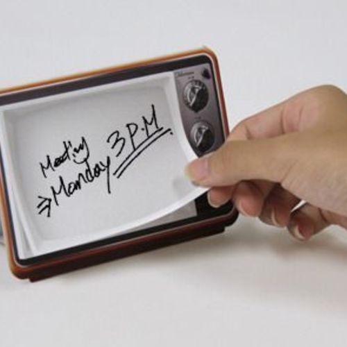 MochiThings: Black and White TV Sticky Note