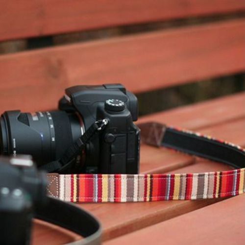 MochiThings: Stripe Camera Strap