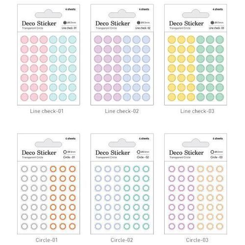 Circle Deco Sticker Set v2 | mochithings