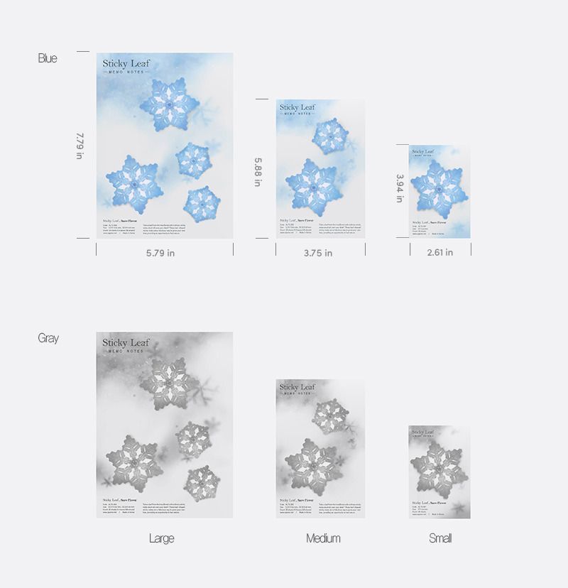 MochiThings: Snowflake Tracing Sticky Note