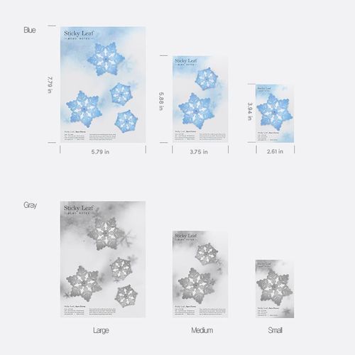 MochiThings: Snowflake Tracing Sticky Note