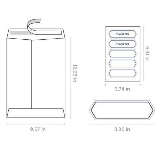 3 Piece Document Envelopes | mochithings