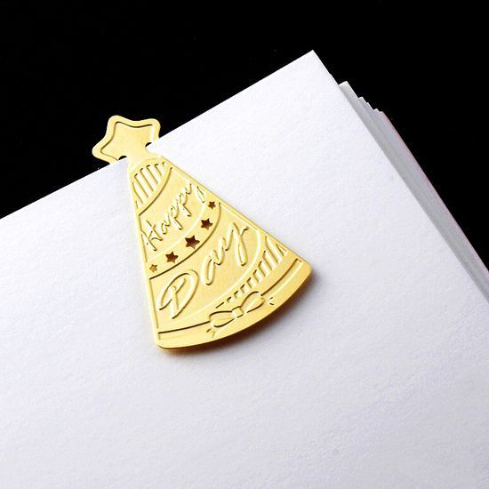 MochiThings: Gold Bookmark & Card