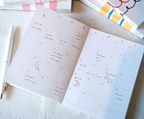 MochiThings: Mini Month and Note Planner