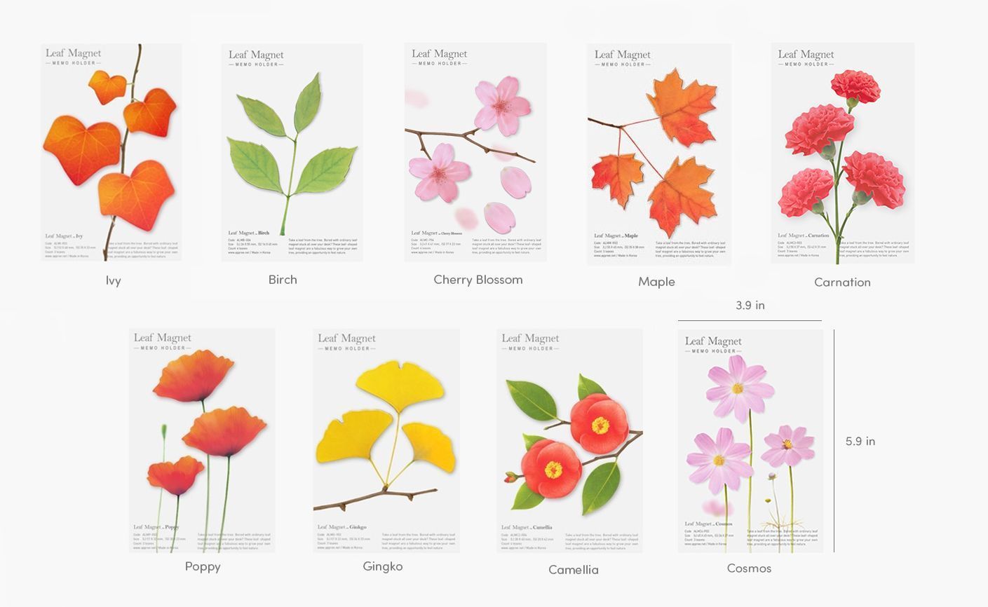 MochiThings: Leaf Magnet Set