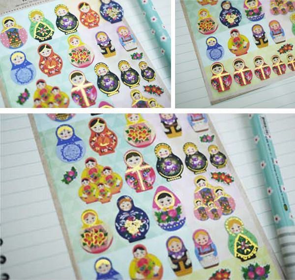 MochiThings: Matryoshka Deco Sticker