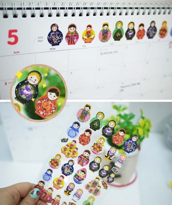 MochiThings: Matryoshka Deco Sticker
