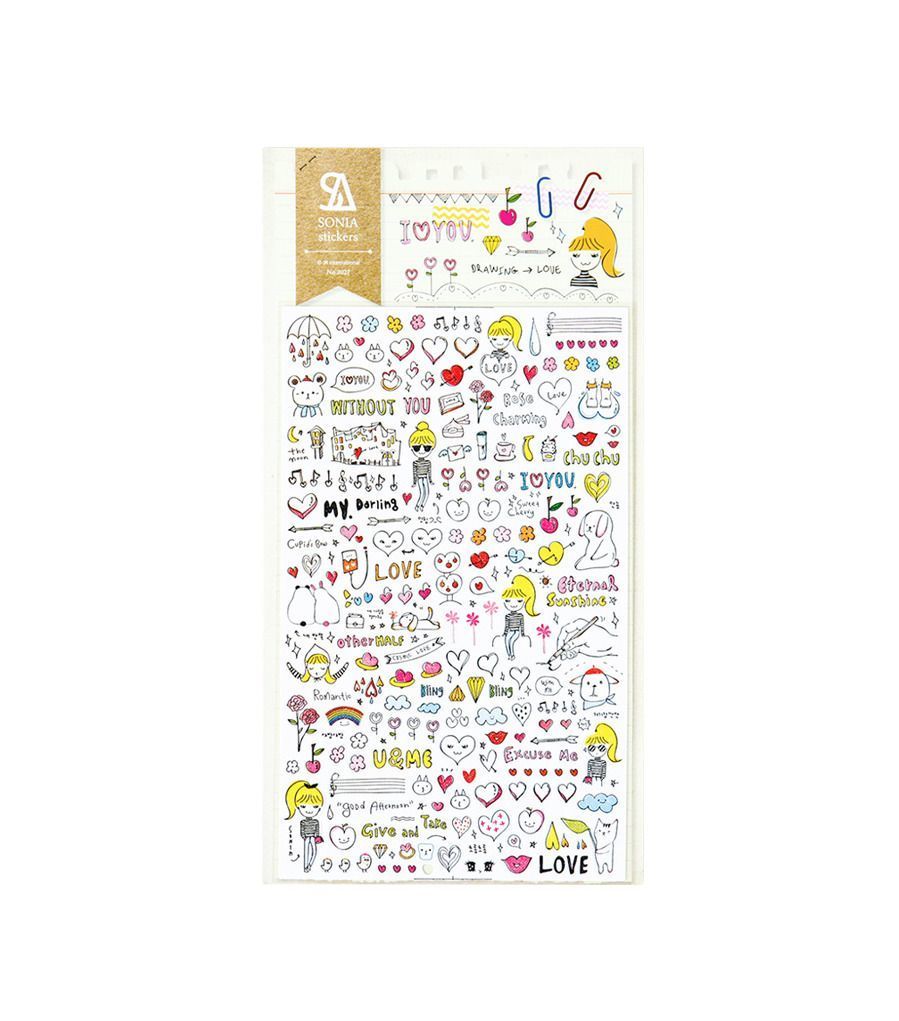 MochiThings: Drawing Love Deco Sticker