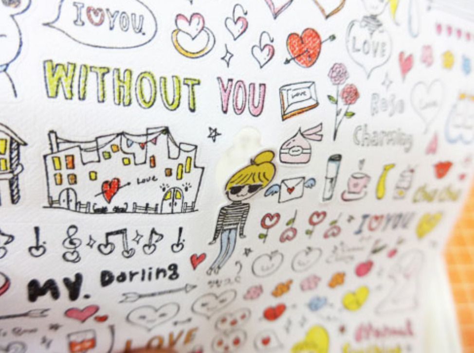 MochiThings: Drawing Love Deco Sticker