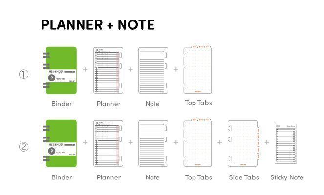 MochiThings: Basic Planner Binder Refill (Pocket)