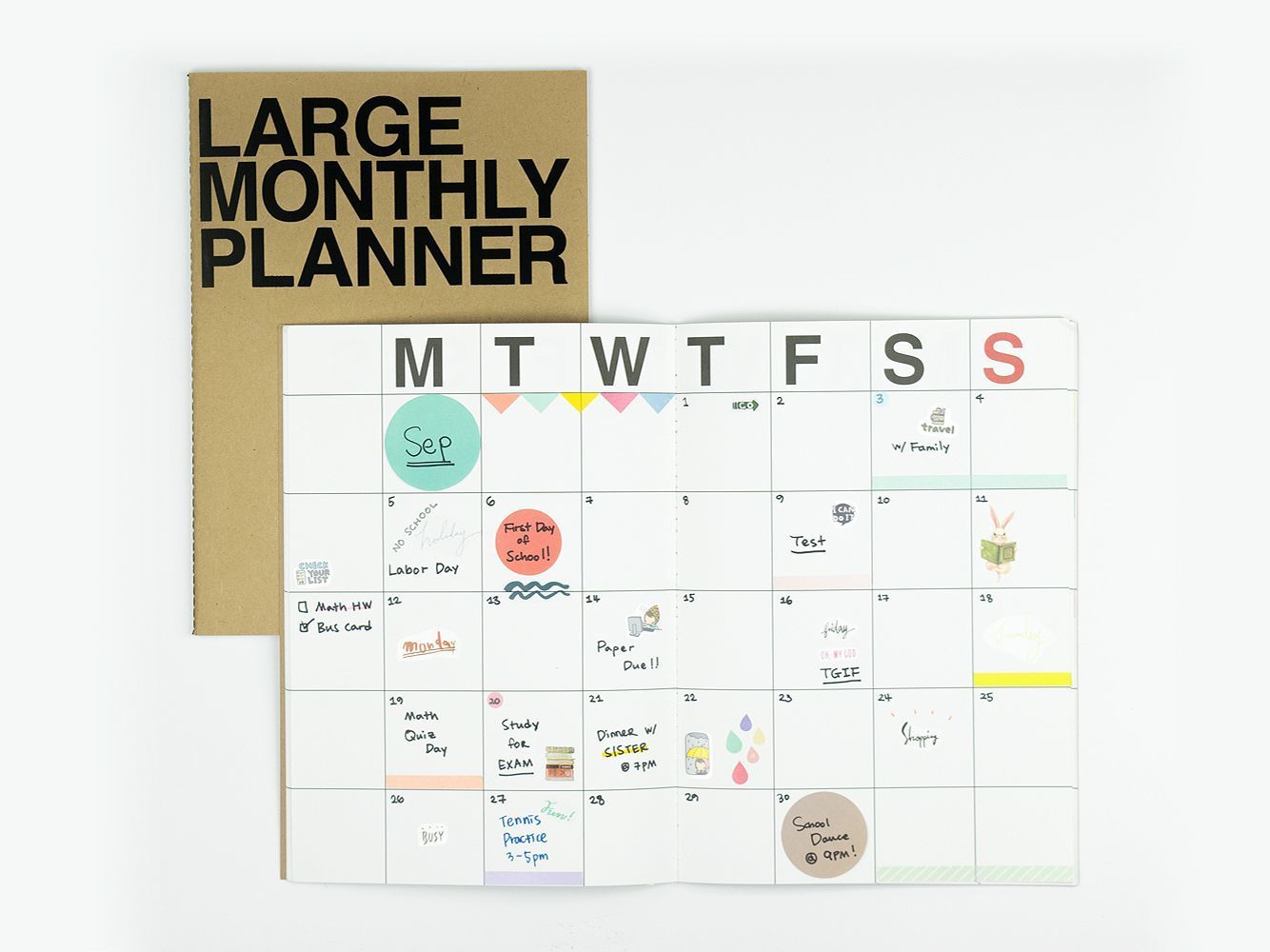 MochiThings: Large Monthly Planner