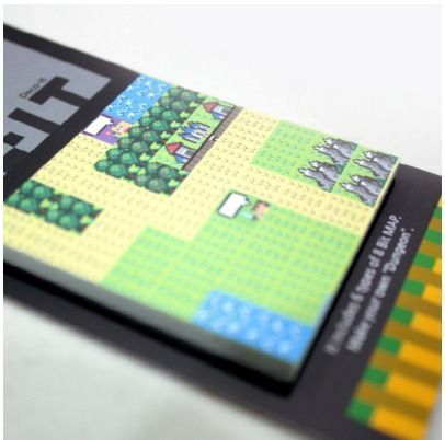 MochiThings: 8-Bit Game Map Sticky Note