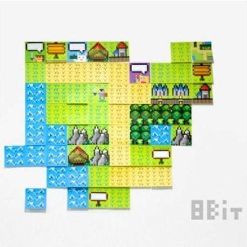 MochiThings: 8-Bit Game Map Sticky Note