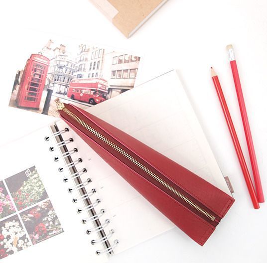 MochiThings: Leather Triangle Shape Pen Case