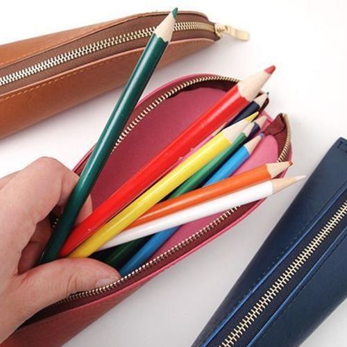 MochiThings: Leather Triangle Shape Pen Case