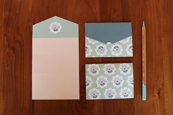 MochiThings: 5pcs Mini Pattern Envelope Card Set