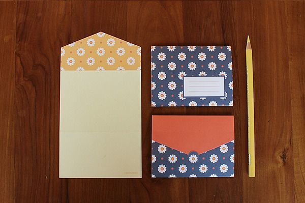 MochiThings: 5pcs Mini Pattern Envelope Card Set