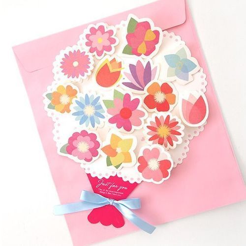 MochiThings: Big Flower Bouquet Card