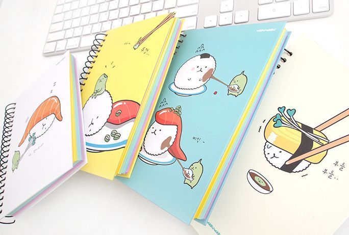 MochiThings: Sushi Colorful Lined Notebook
