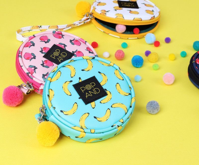 MochiThings: POPAND Pom Pom Mini Round Pouch