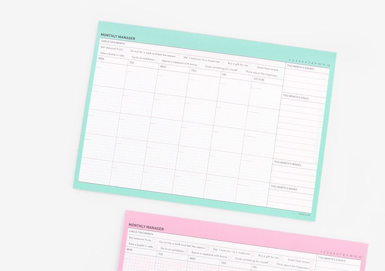 MochiThings: Monthly Manager Notepad