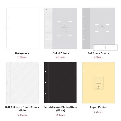 Pieces of Moment Memory Binder Refill | mochithings