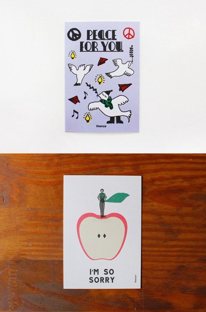 MochiThings: Thence Message Postcard