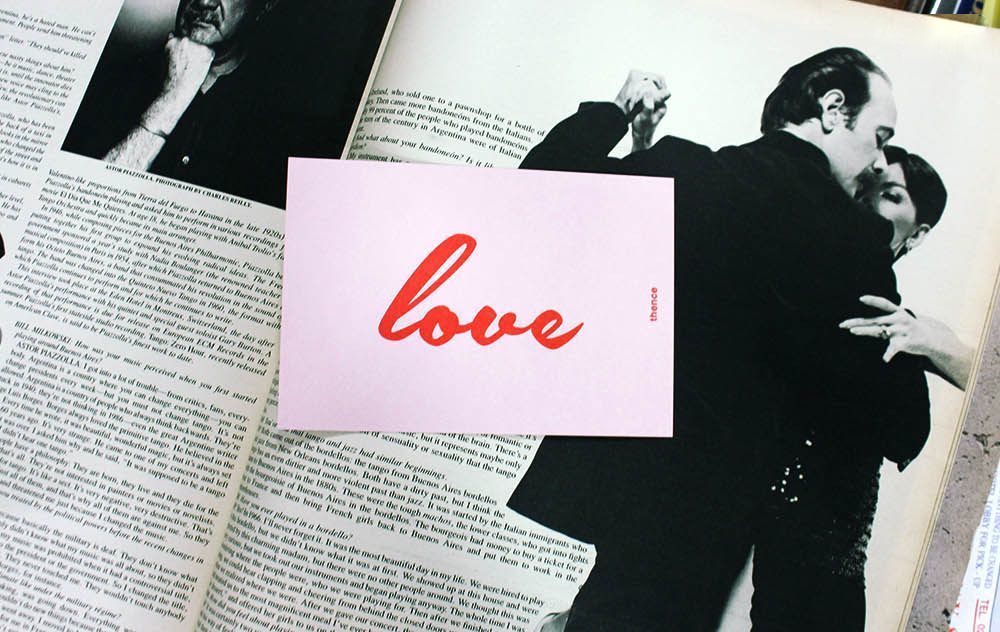 MochiThings: Thence Message Postcard