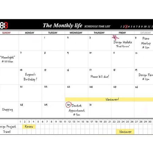 MochiThings: The Monthly Life Schedule Notepad