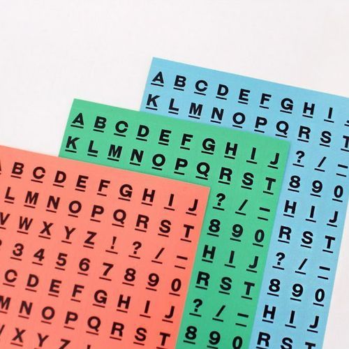 MochiThings: Letter Sticker Set v2