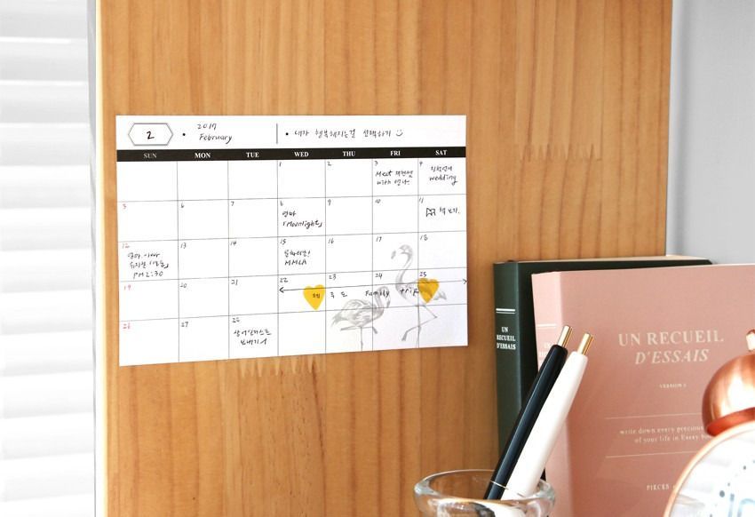 MochiThings: Basic Monthly Schedule Sticky Note