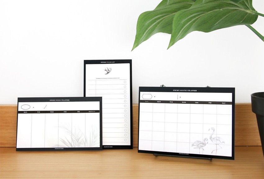 MochiThings: Basic Monthly Schedule Sticky Note