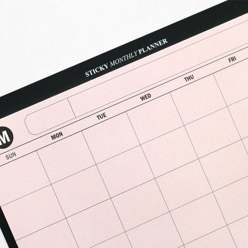 MochiThings: Basic Monthly Schedule Sticky Note