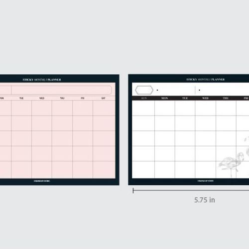 MochiThings: Basic Monthly Schedule Sticky Note