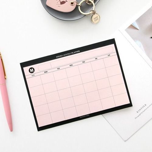 MochiThings: Basic Monthly Schedule Sticky Note