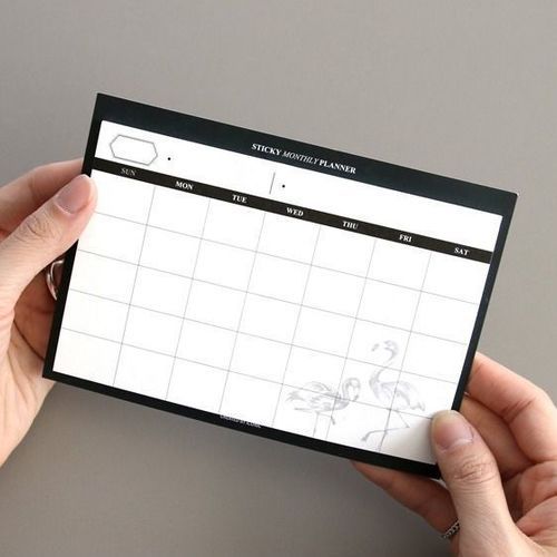 MochiThings: Basic Monthly Schedule Sticky Note