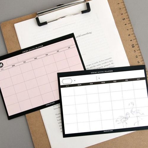 MochiThings: Basic Monthly Schedule Sticky Note