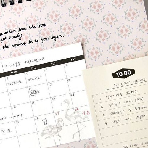 MochiThings: Basic Monthly Schedule Sticky Note