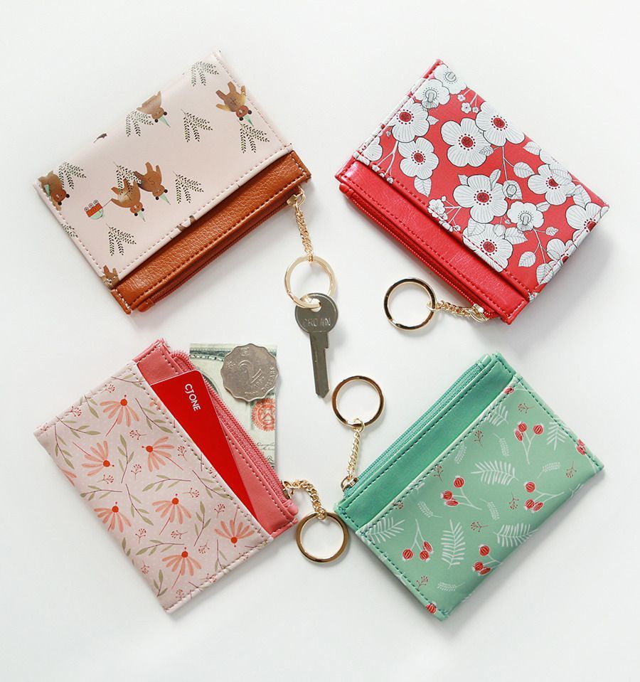 MochiThings: Willow Pattern Key Ring Card Wallet