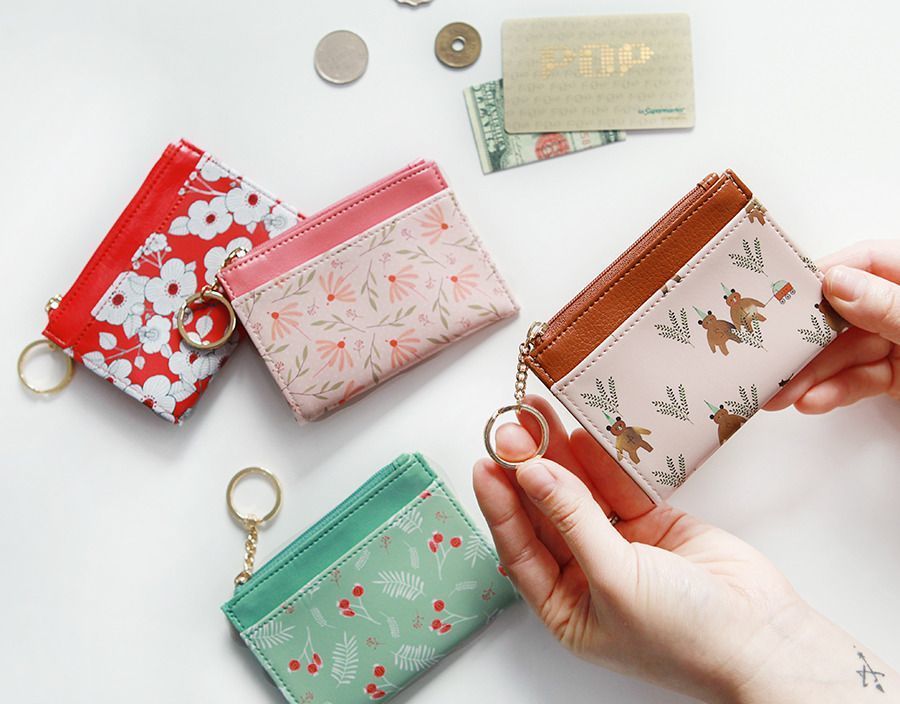 MochiThings: Willow Pattern Key Ring Card Wallet