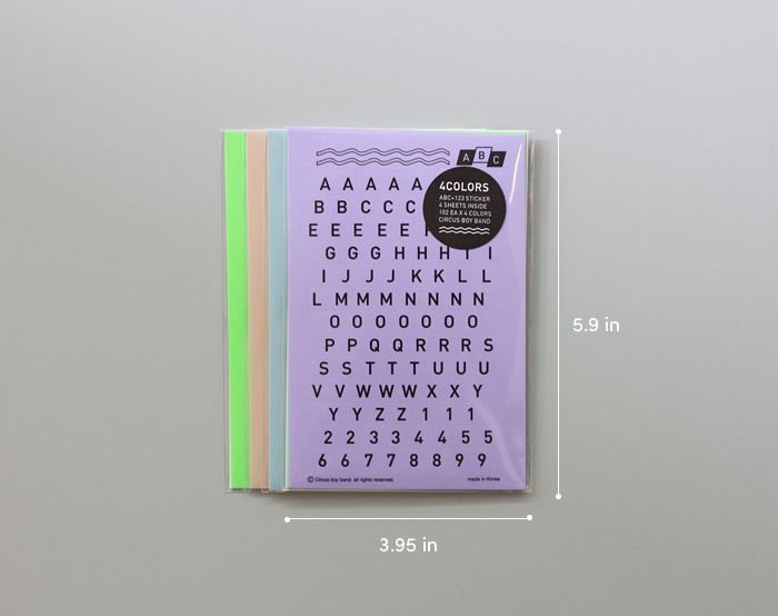 MochiThings: Alphabet Sticker Set v5