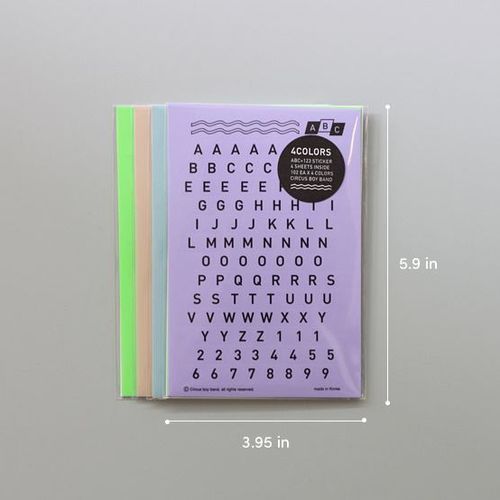 MochiThings: Alphabet Sticker Set v5