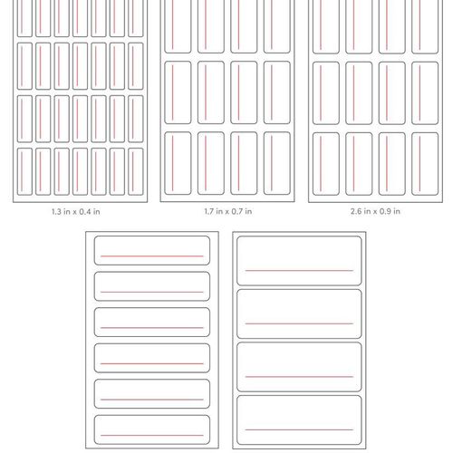 Water Resistant Label Sticker Set | mochithings