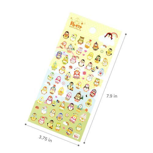 Poncho Penguin Deco Sticker | mochithings