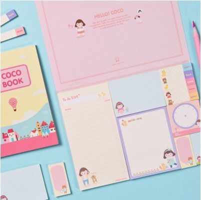 MochiThings: Hello Coco Sticky Notebook