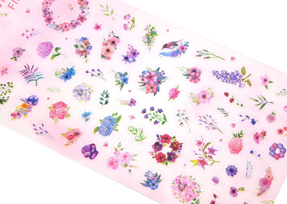 MochiThings: Vintage Flower Deco Sticker