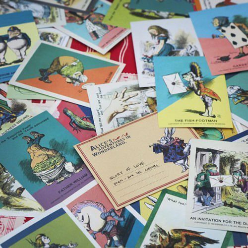 MochiThings: Mini Vintage Postcard & Envelope Set