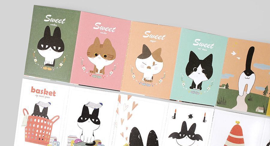 MochiThings: Cat Label Sticker Box