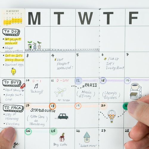 MochiThings: Small Monthly Planner