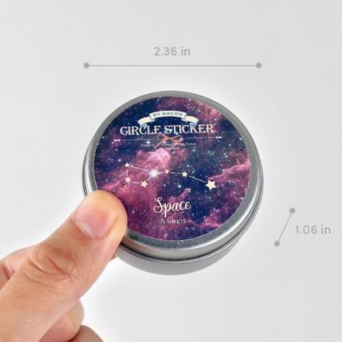 MochiThings: 48pcs Space Round Deco Sticker Set